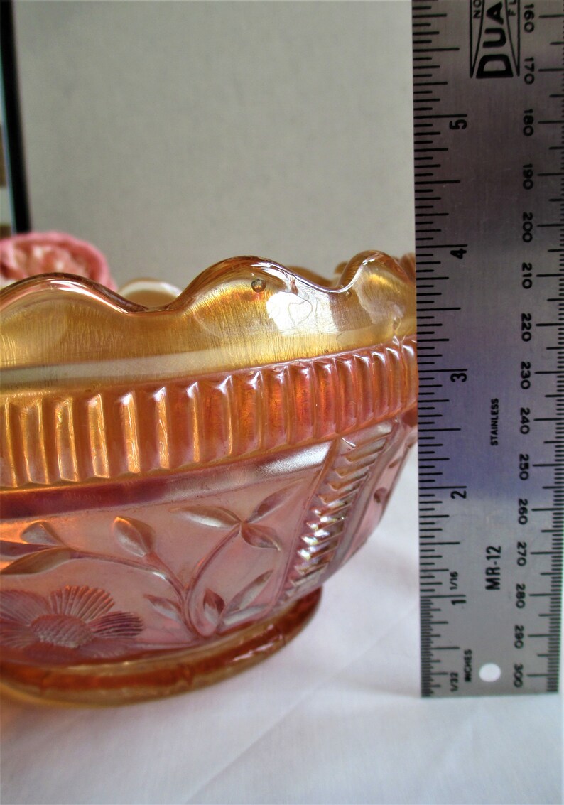 Antique Carnival Glass Intaglio Daisy Sowerby Carnival Glass - Etsy