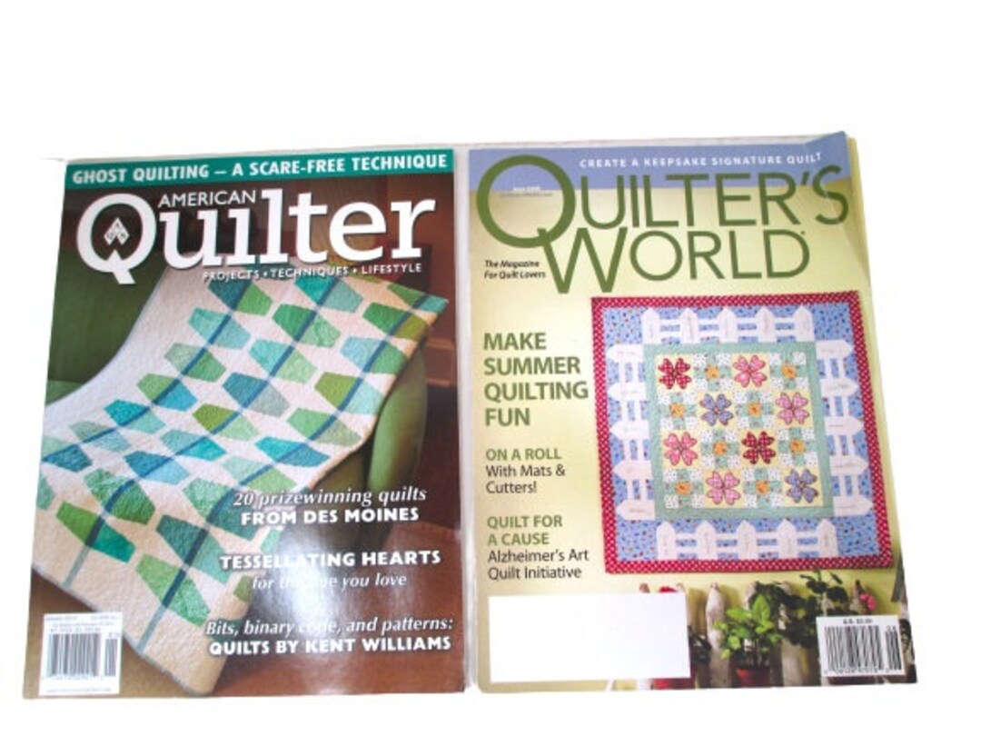 American Quilting Magazine and Quilters World Magazine With Patterns ...
