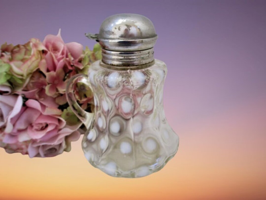 Antique Victorian Syrup Coin Spot White Opalescent Glass Syrup/molasses ...