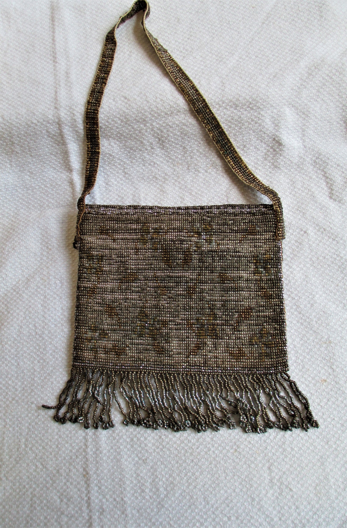 Antique Victorian Steel Beaded Sorority Greek Purse Handbag - Etsy