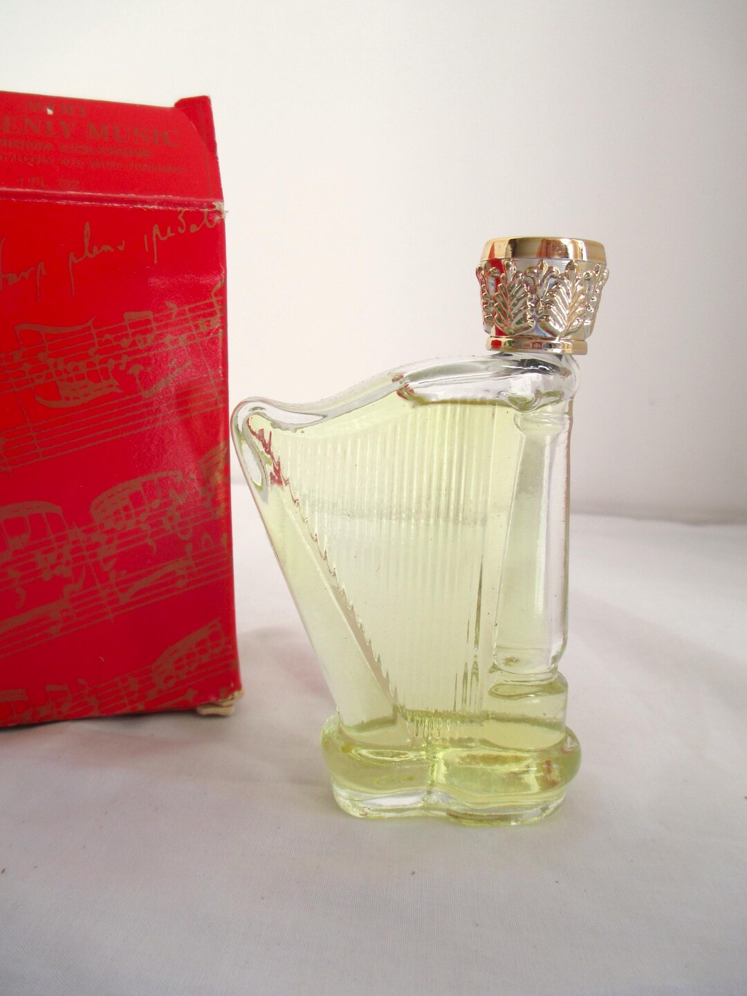 Avon 1970 Avon Heavenly Music Harp With Charisma Cologne With Original ...