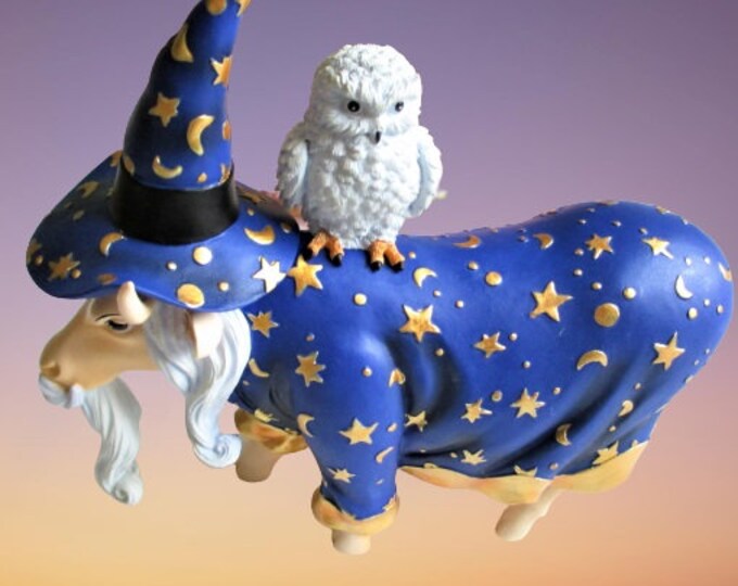 Cow Parade Moolin the Wizard Cow 7286 Westland Giftware 2003 Resin Cow ...