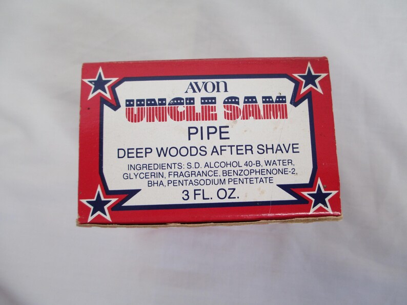 Avon Vintage Uncle Sam Cologne Bottle Pipe Shaped Bottle, With Deep ...