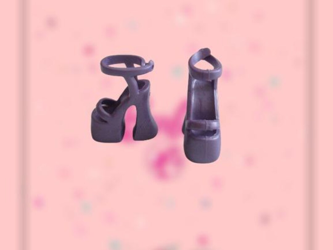 Barbie Shoes Purple High Heels Mattel Barbie Doll Fashionistas Shoes ...