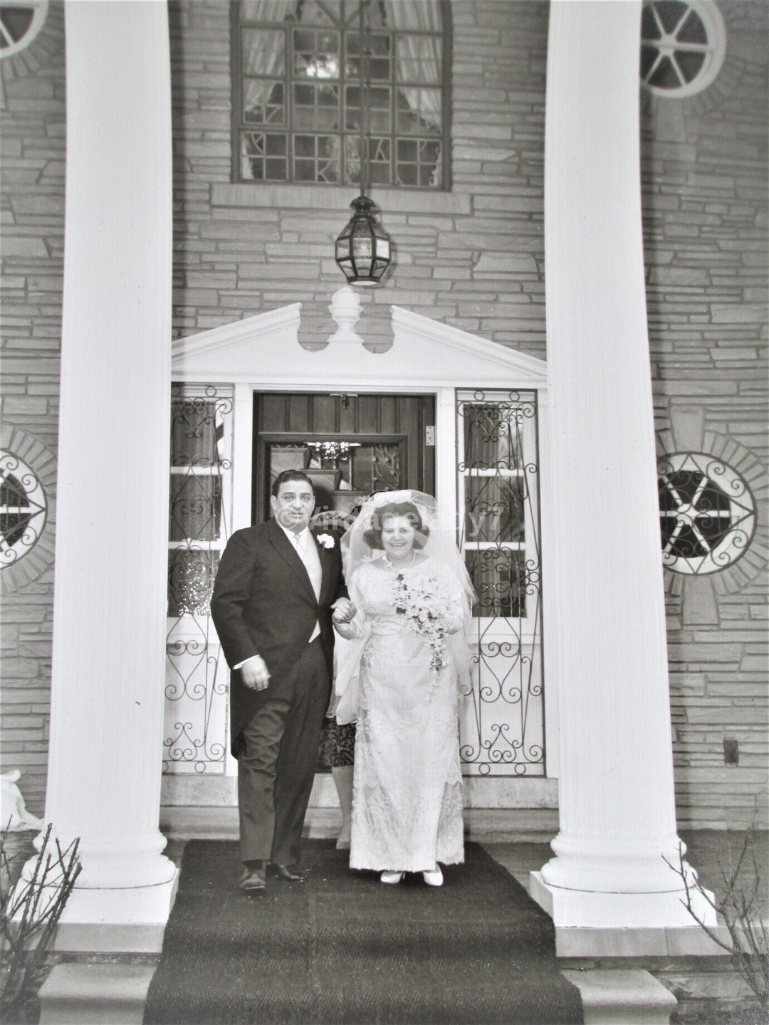 Vintage Photo 1966 Bride and Groom Leaving the Reception Archive of ...