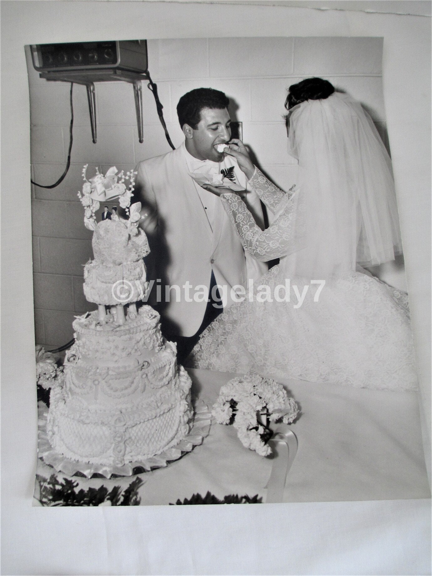 Black & White Photography Vintage Photo 1966 Wedding Reception Bride ...