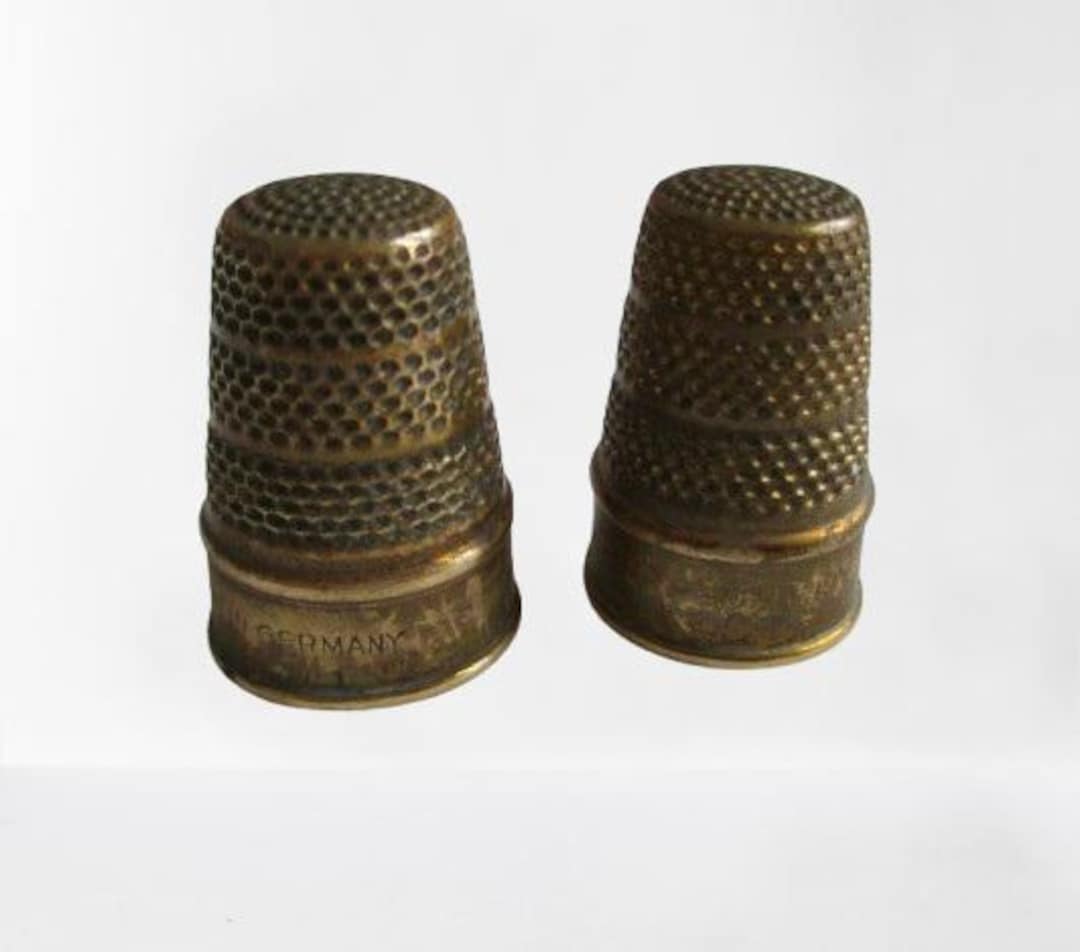 Vintage Thimbles Vintage Art Nouveau Solid Brass Thimble Made in ...