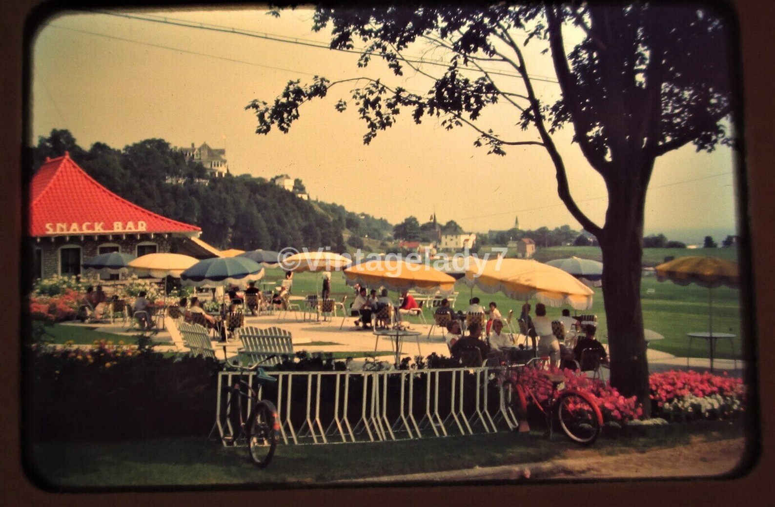 Vintage Photo 1950's Country Club People Sitting Outside | Etsy