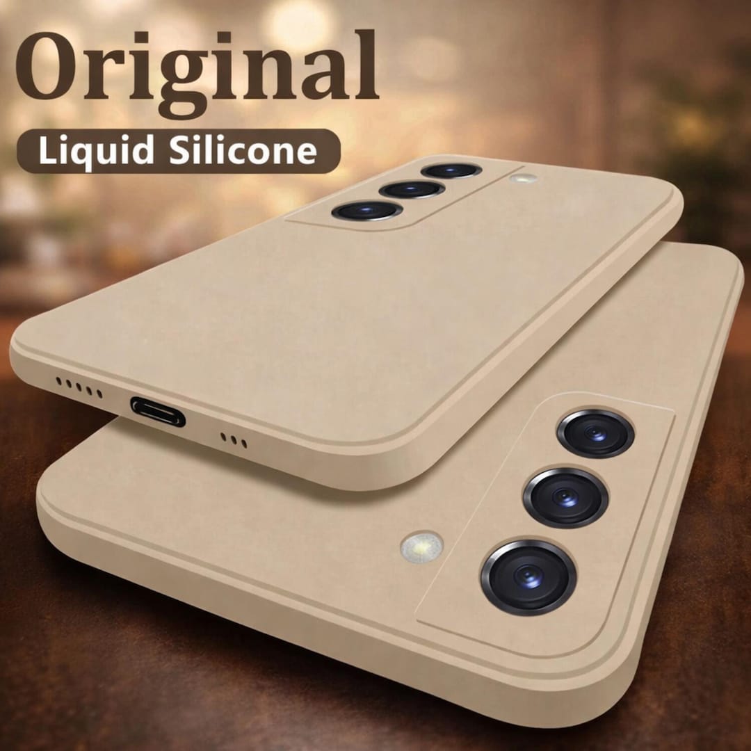 Liquid Silicone Phone Case Soft Shockproof Slim Protective Cover Matte ...