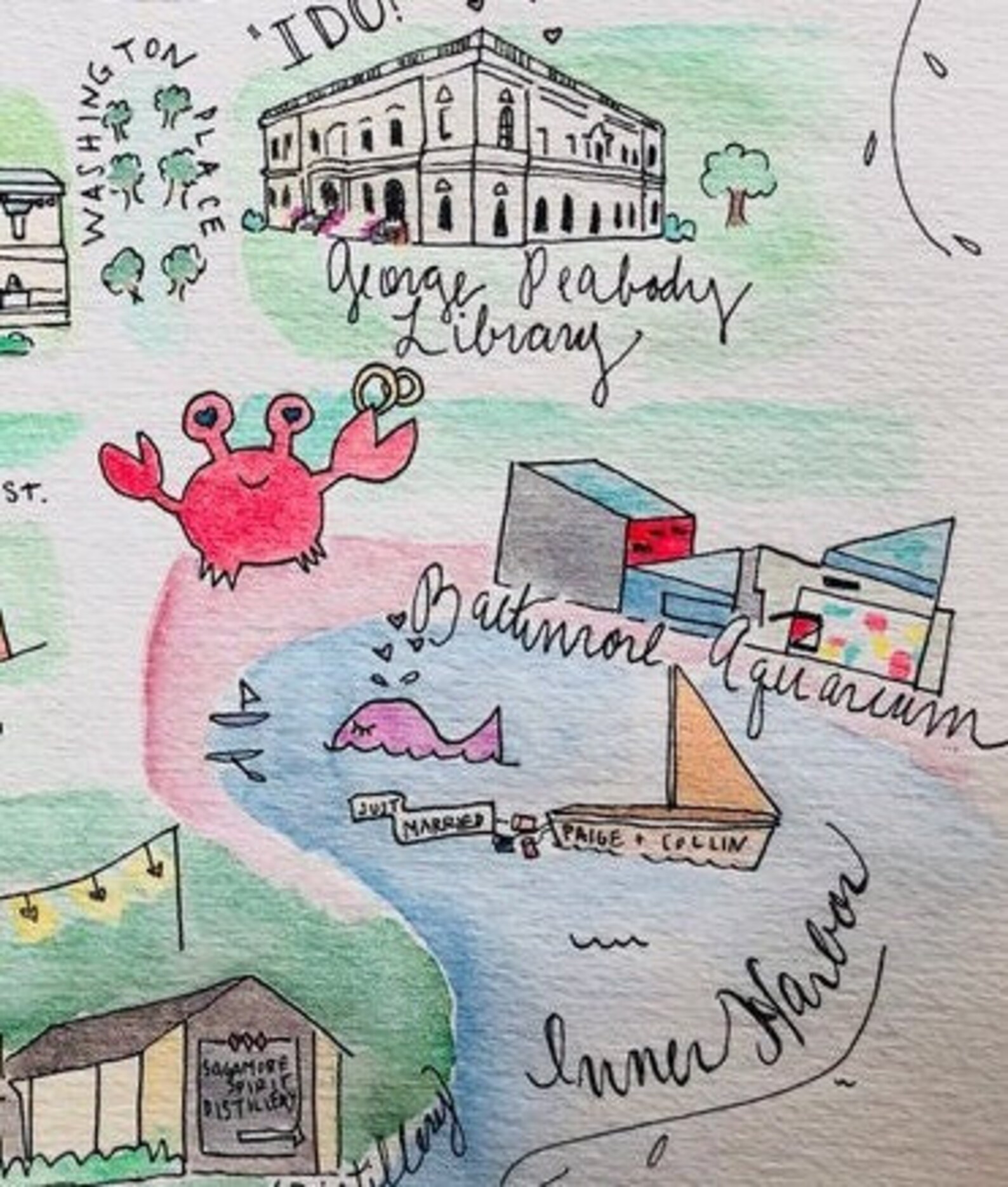 Custom Illustrated Map - Etsy