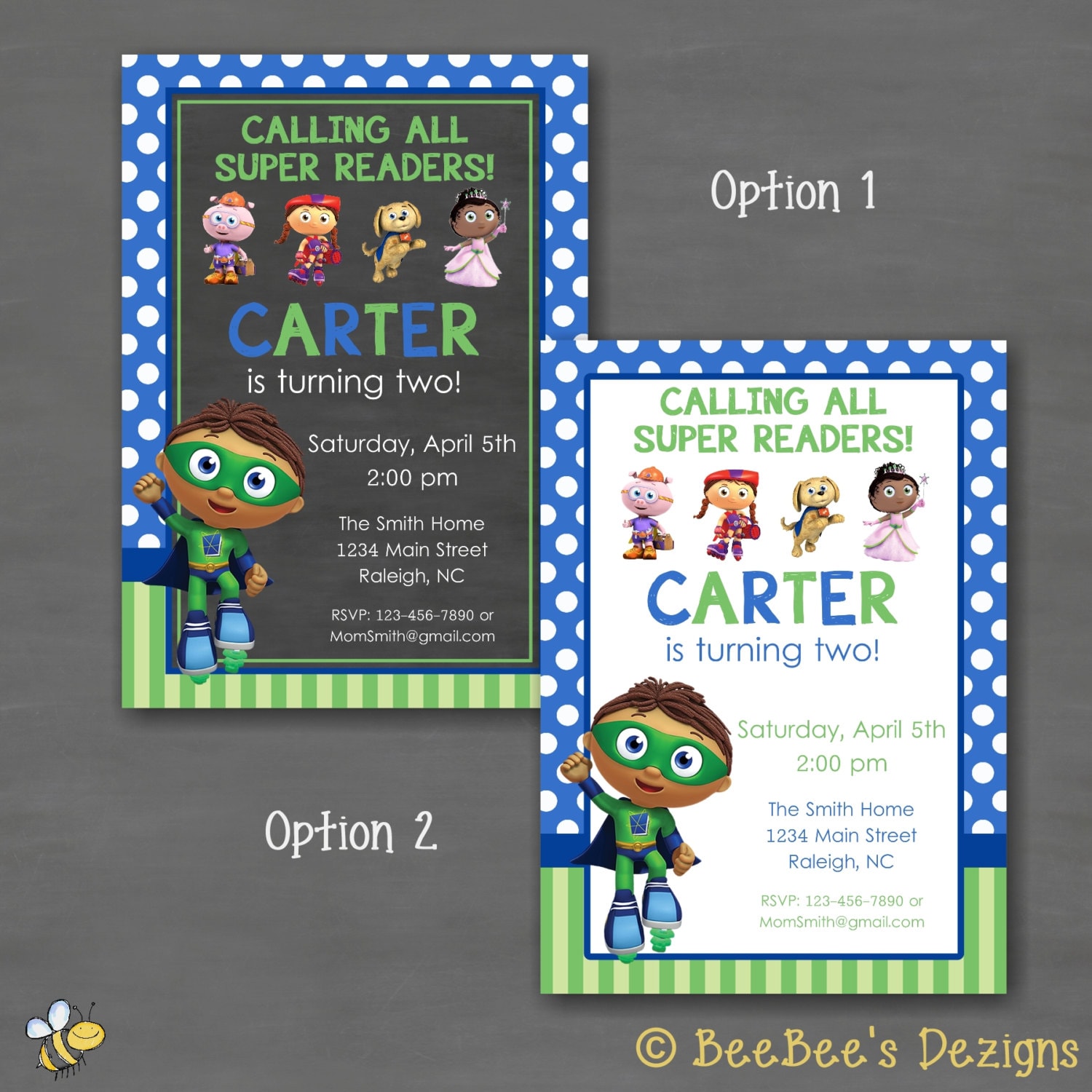 Super Why Birthday Party Invitation - Etsy Australia