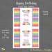 INSTANT DOWNLOAD Rainbow Bright Birthday Treat Bag Toppers --DIY ...