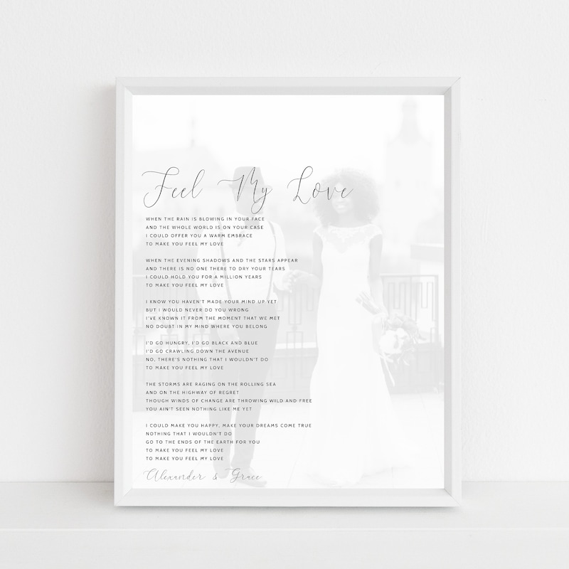 Wedding Lyrics - Etsy
