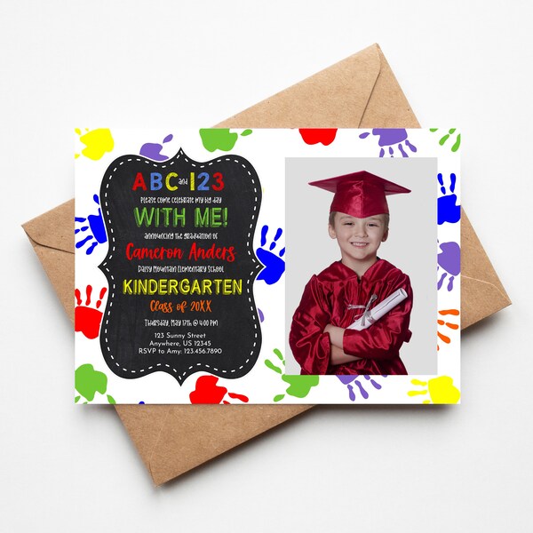 Abc 123 Invitations - Etsy