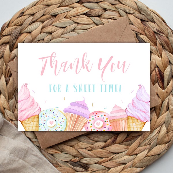Sweet Thank You Card - Etsy