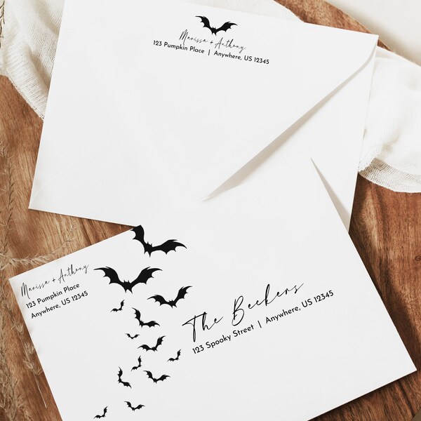 Halloween Envelope Template - Etsy