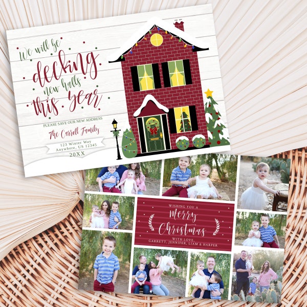 Christmas Card New Address - Etsy