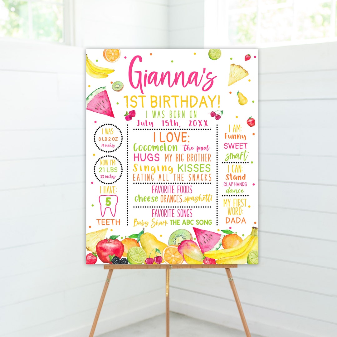Fruit Birthday, Tutti Fruity, Sweet Celebration, Fruit Theme, Fruit ...
