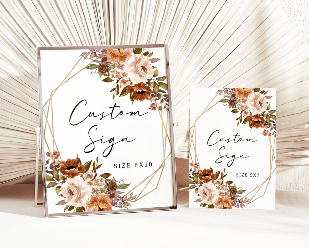 Fall Wedding Sign, Custom Wedding Signs, Fall in Love, Rustic Fall ...