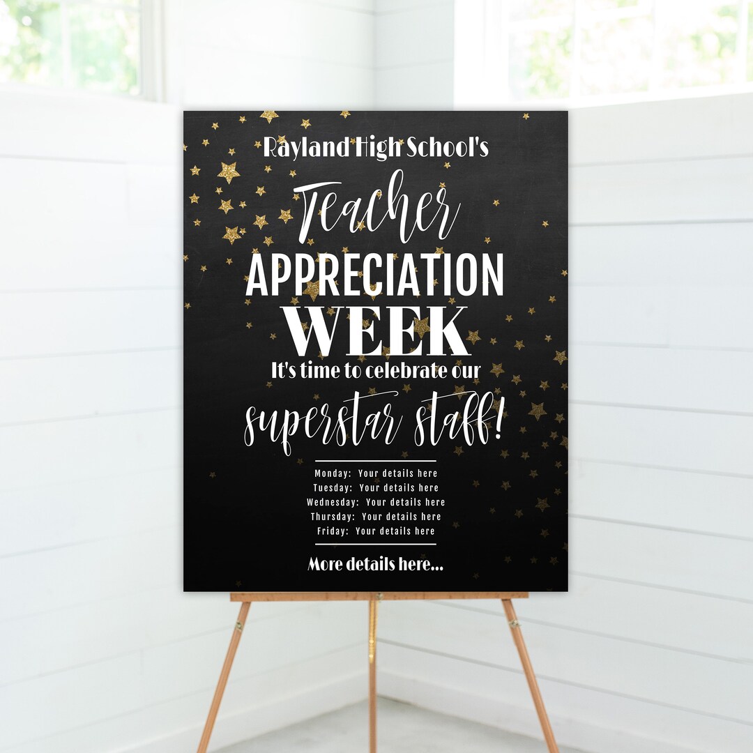 Super Teacher, Superstar Teacher Appreciation Week, Staff Appreciation ...