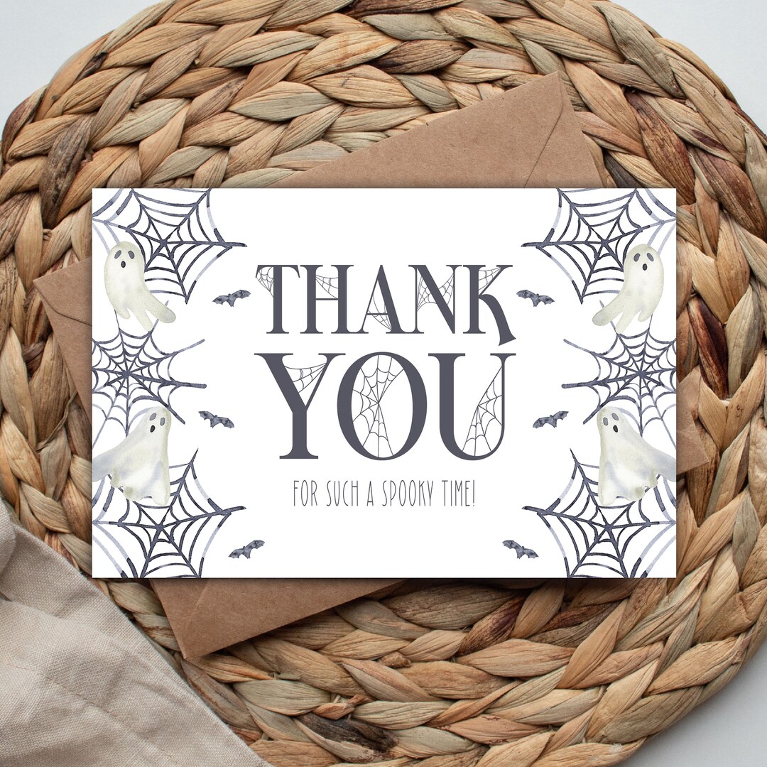 Halloween Birthday Thank You Cards at Jesse Gisborne blog