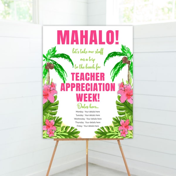 Teacher Appreciation Beach Theme - Etsy
