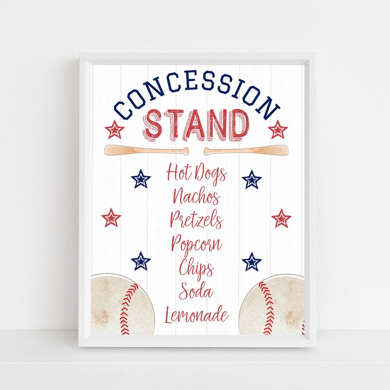 Concession Stand Sign - Etsy
