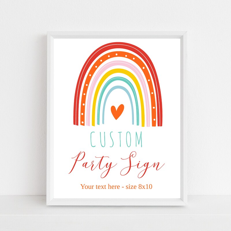 Rainbow Sign - Etsy