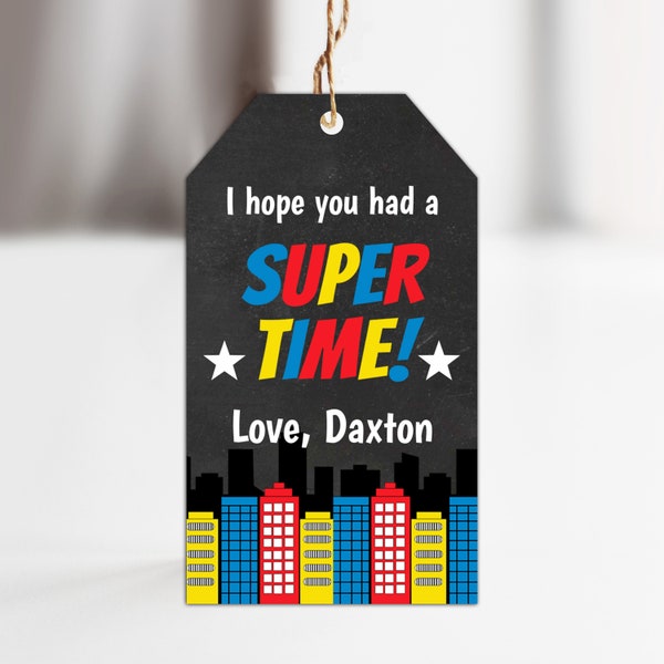 Superhero Name Tag - Etsy