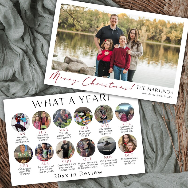 Year in Review Card - Etsy