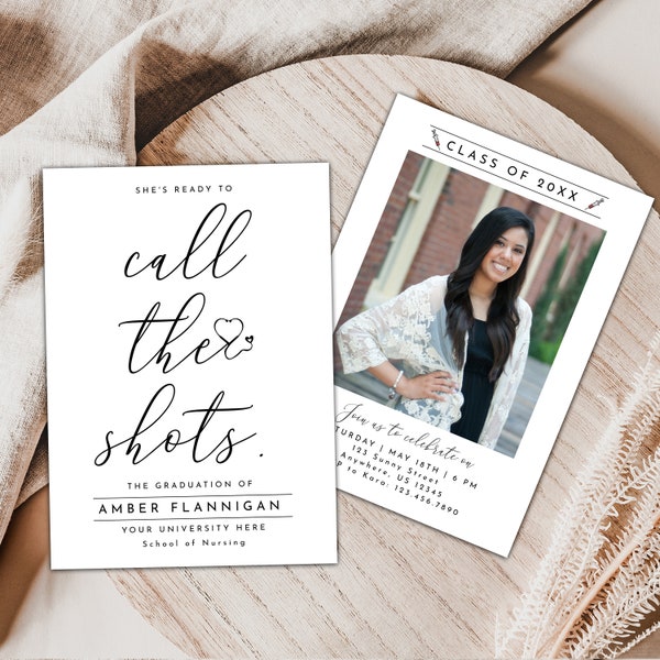 Call the Shots Nursing Invitation - Etsy
