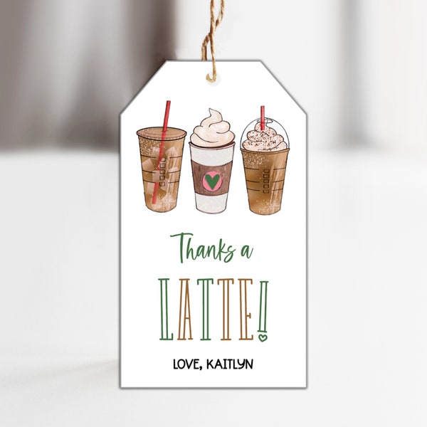 Thanks a Latte - Etsy