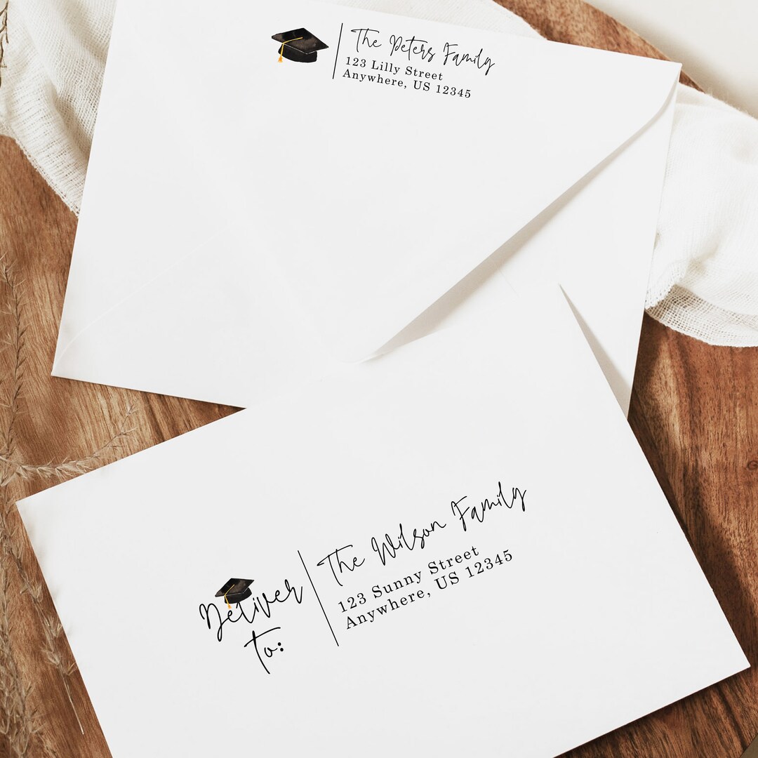 Graduation Party Envelope, Class Of, Graduation Invite, Graduation ...