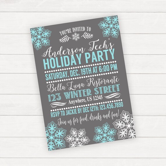 Christmas Party Invitation Stay Over