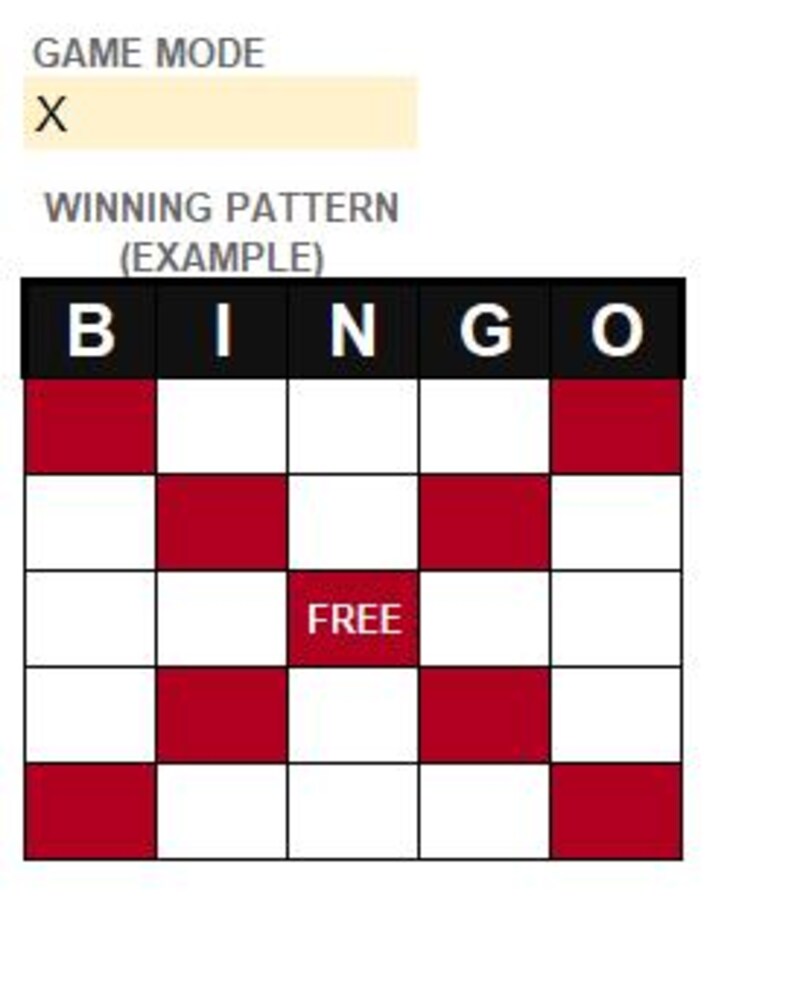 Customizable Bingo Game Template | Excel and Google Sheets | Printable ...