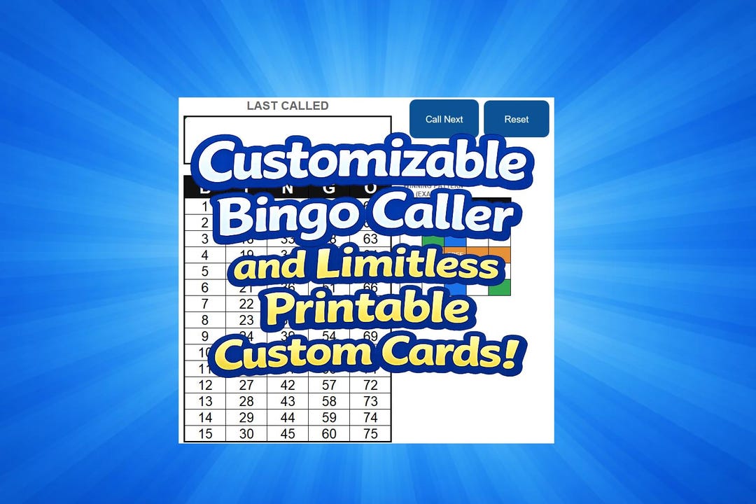 Customizable Bingo Game Template | Excel and Google Sheets | Printable ...
