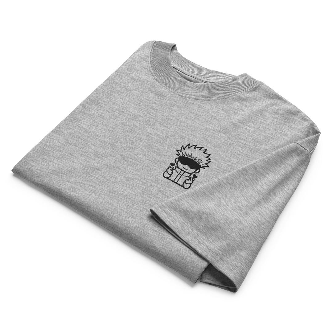Gojo // the Strongest Love - Organic Oversize Tee | Embroidered Anime ...