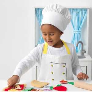 PERSONALIZED Chef's Hat Play Kitchen Food Children's - Etsy