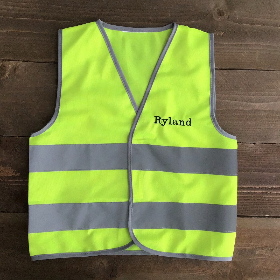 PERSONALIZED Children's Construction Vest, Garbage Man Costume ...