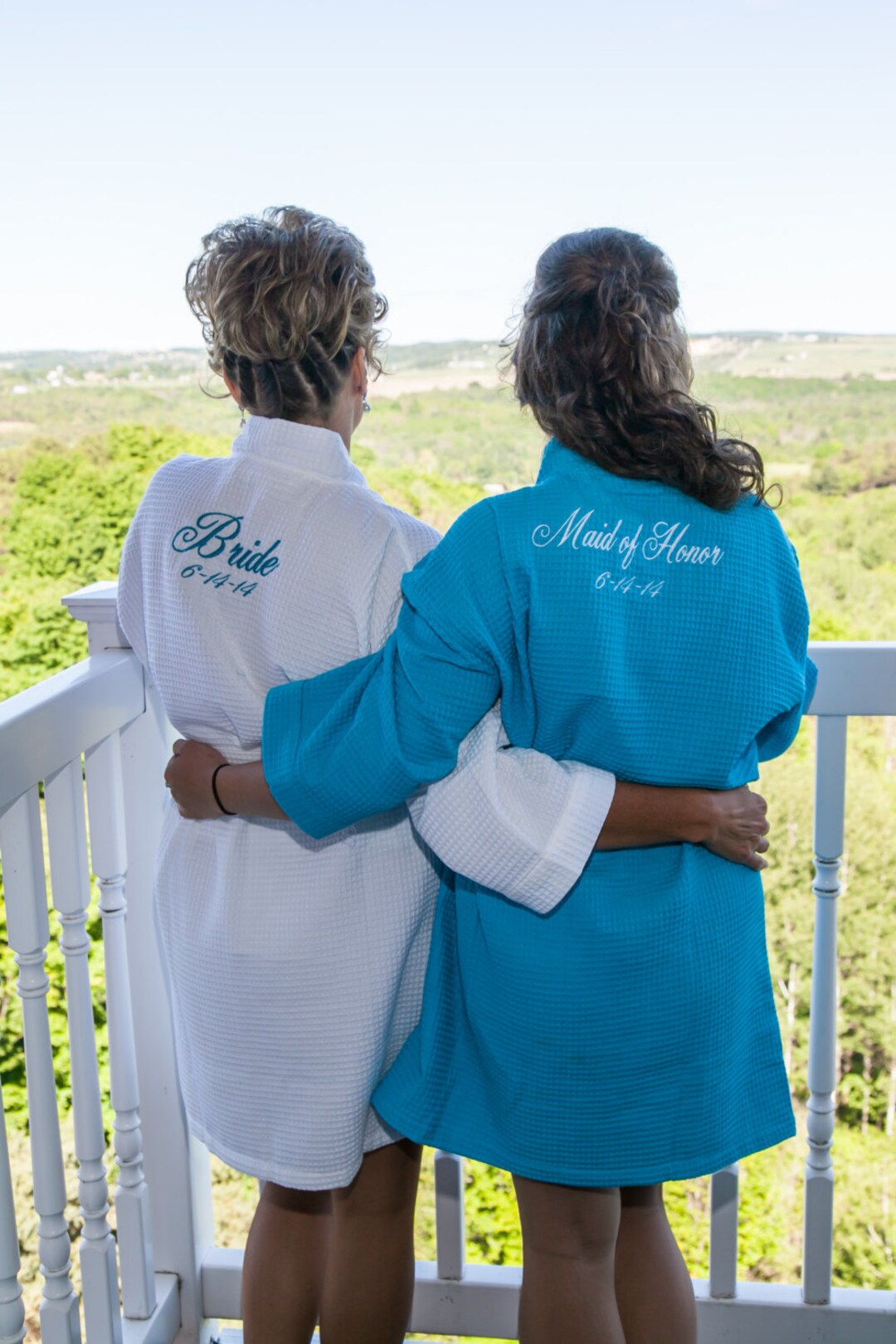 PERSONALIZED Bath Women's Robes, Wedding Bridal Robes, Embroidered ...