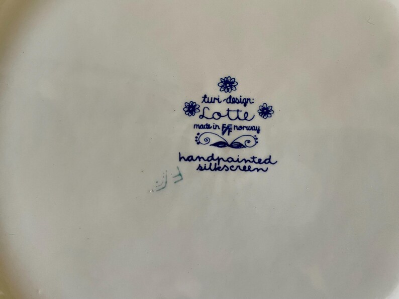 Vintage Mid Century FIGGJO LOTTE SERIES (norway) 8" Luncheon Plate ...