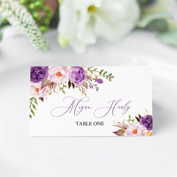 Floral Place Cards - Etsy