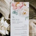 Peony Menu, Peonies Wedding Menu, Blush Floral Table Menu, Garden ...