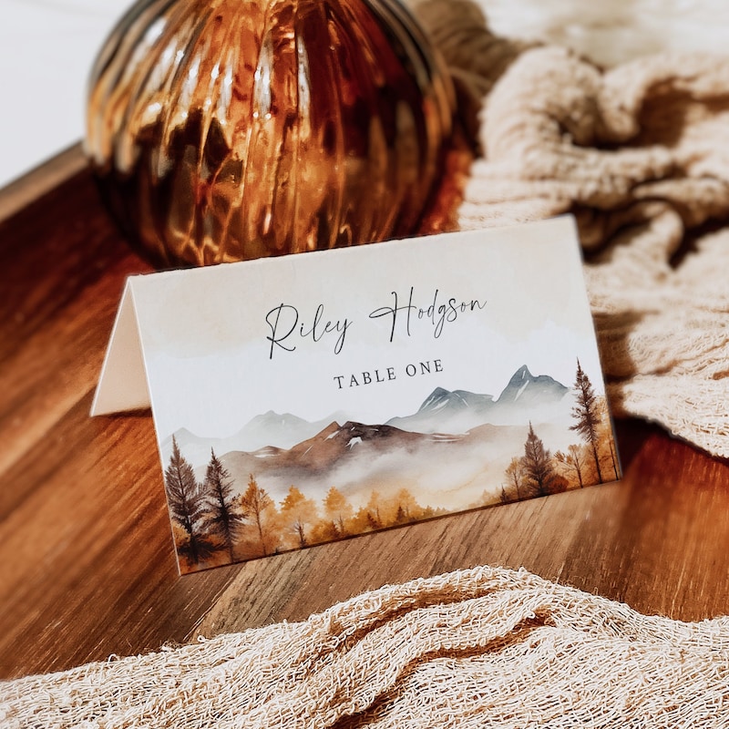 Rustic Place Cards - Etsy