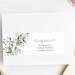 Foliage Grey Editable Wrap Around Address Label Template, Printable ...