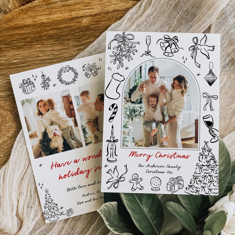 Hand Drawn Cards - Etsy