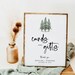 Rustic Woodland Editable Cards Gifts Sign, Minimal Gift Table Sign ...