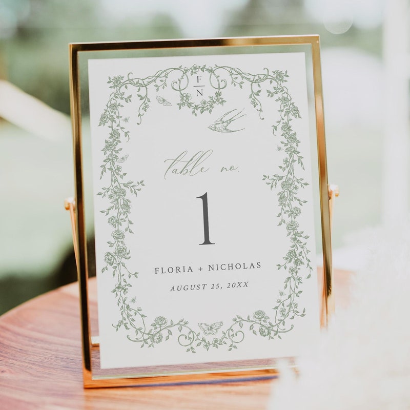 Vintage Table Number - Etsy