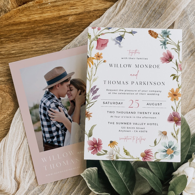 Wildflower Invite - Etsy