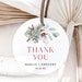 Winter Wedding Round Tag Printable Round Favor Label, Eucalyptus Tag ...